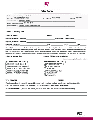 Fillable Online PTA / Hanes One Form Fax Email Print - pdfFiller