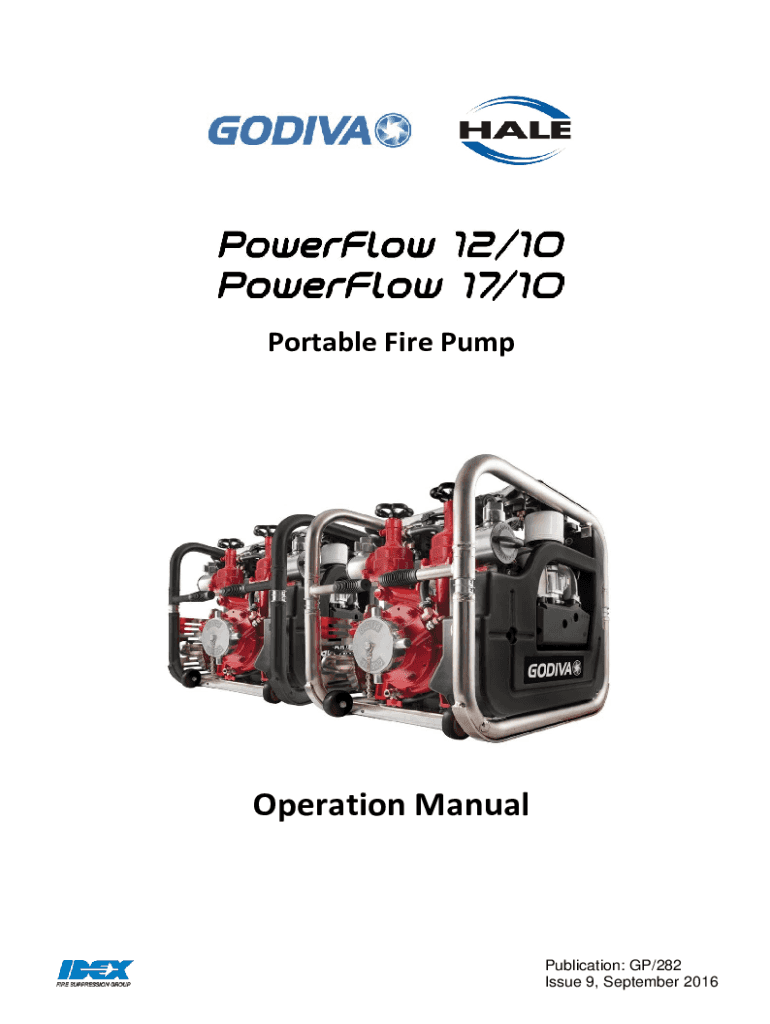 Fillable Online Portable Fire Pump - Operation Manual - Godiva Fax ...