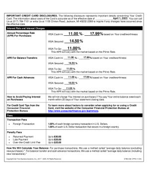 Fillable Online VIsa-Credit-Card-Disclosure.pdf Fax Email Print - pdfFiller