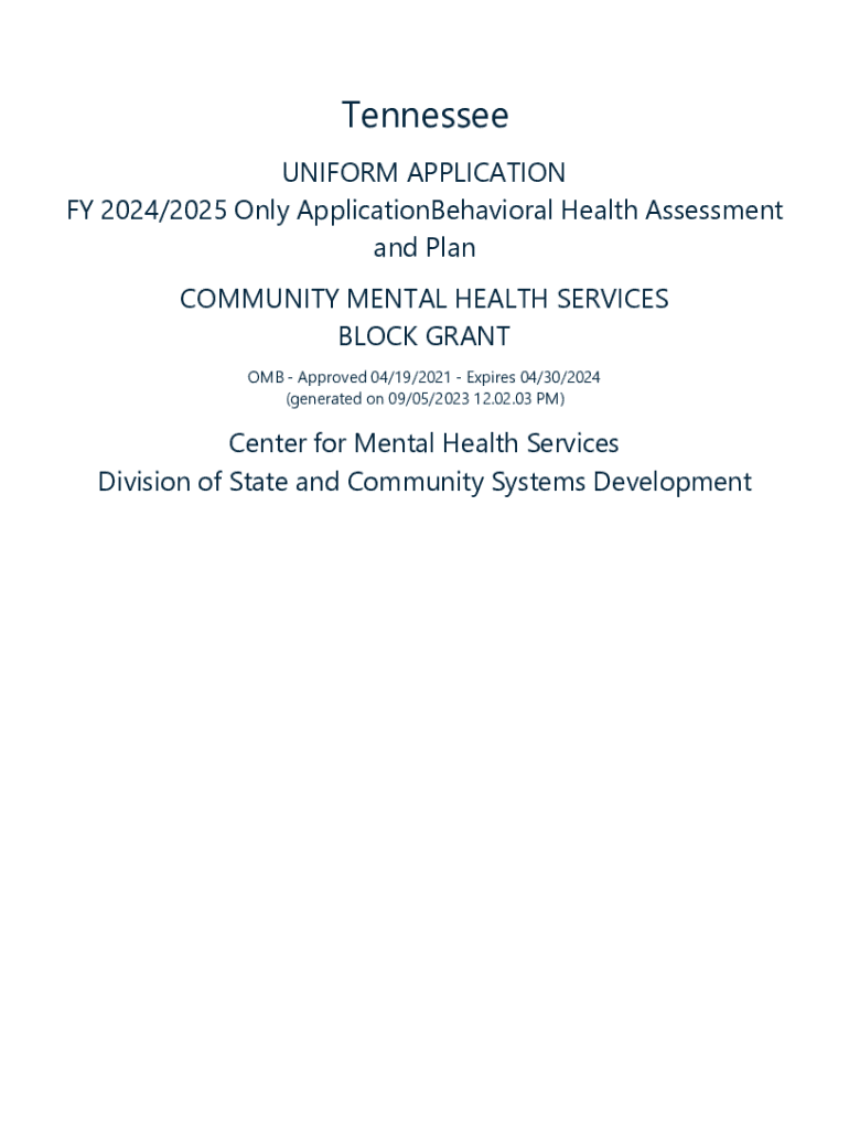 Fillable Online UNIFORM APPLICATION FY 2024/2025 Combined ... Fax Email ...