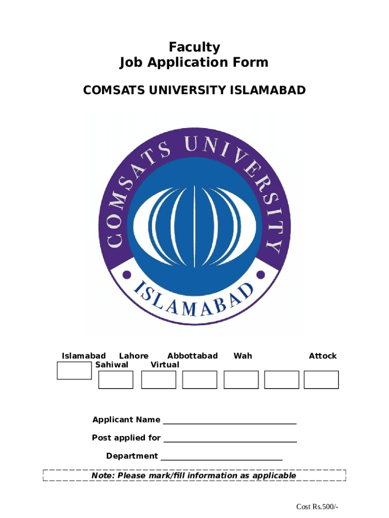 Positions Available - Visiting/ Contingent Faculty Positions Doc Template | pdfFiller