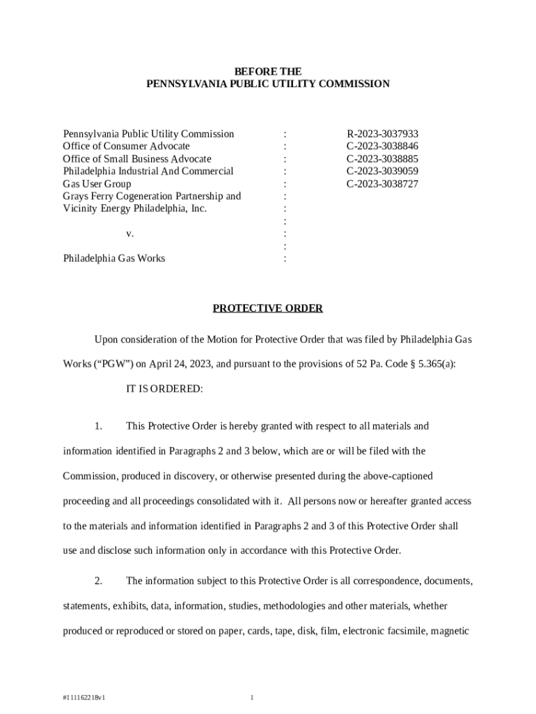 PA PUC Renders Decision on Vicinity Energy & PGW Rate ... Doc Template ...