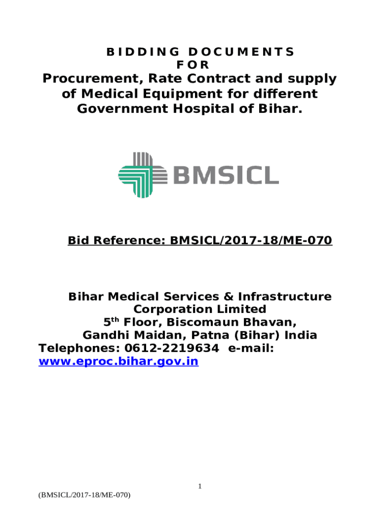 Comparative Study of Medical Equipment Procurement in ... - bmsicl gov ...