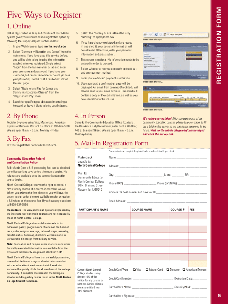 Fillable Online Create your own registration form in 6 steps Fax Email ...