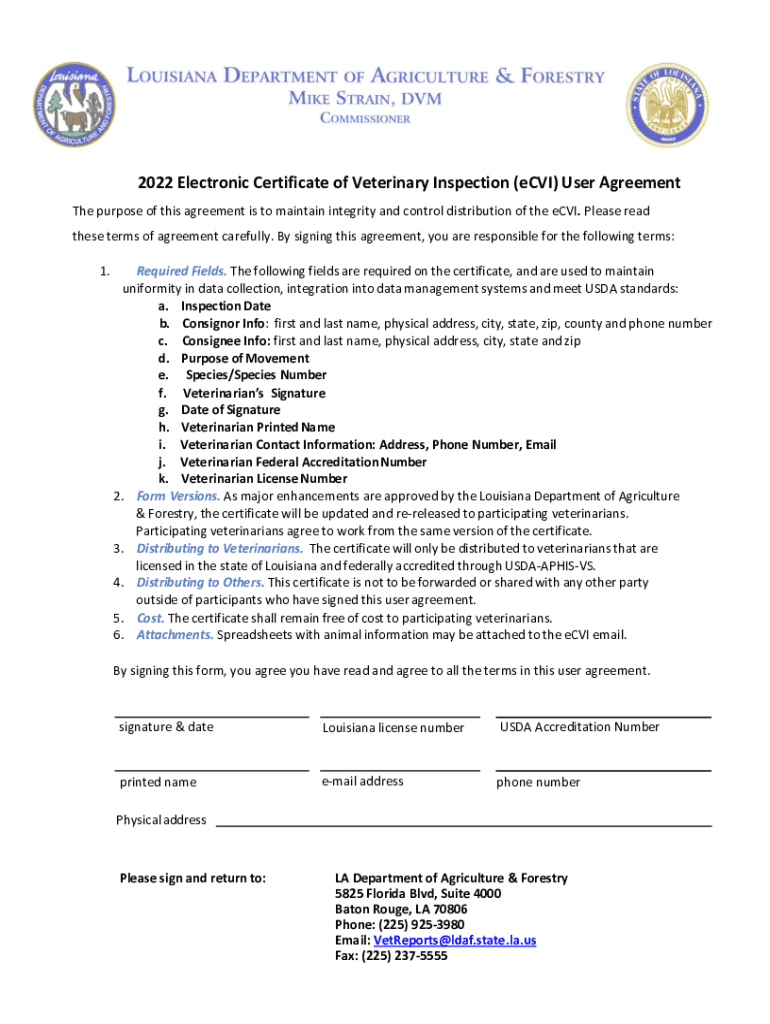 Fillable Online Why Create Certificates of Veterinary Inspection ...