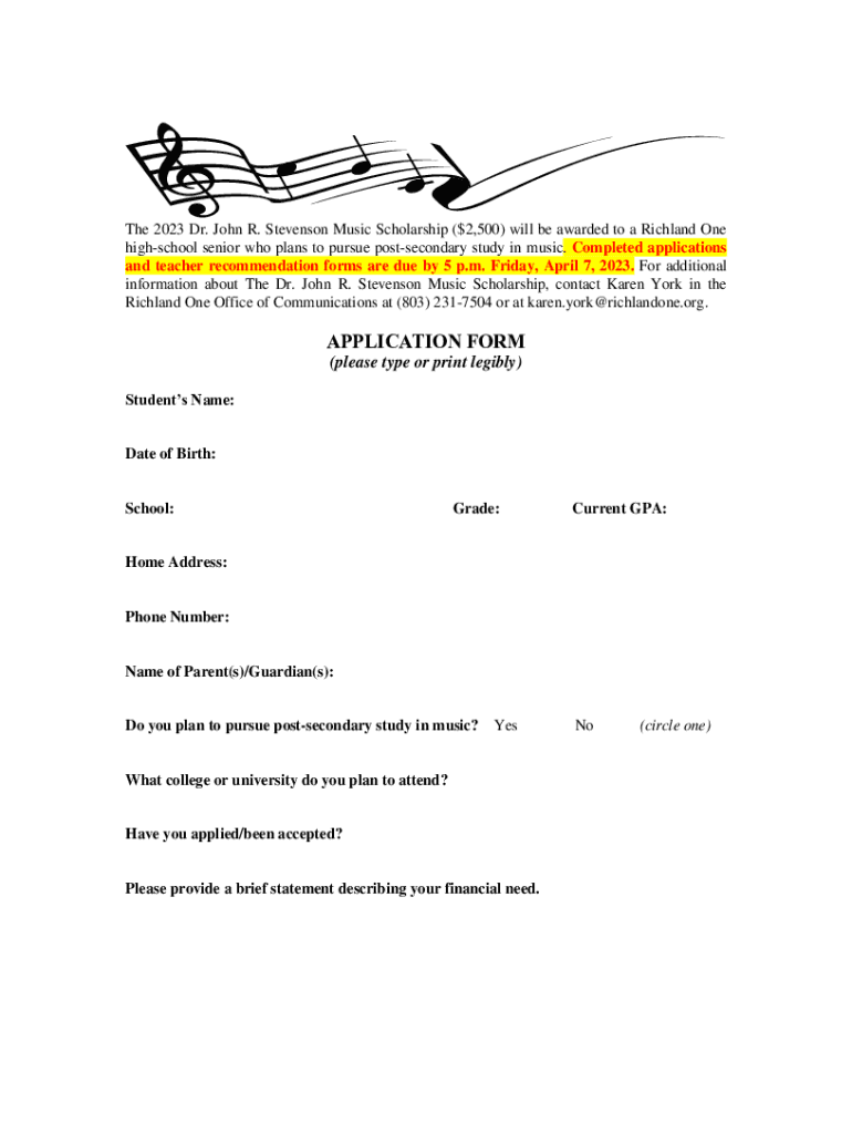 Fillable Online Scholarships and Links to Online Applications Fax Email Print - pdfFiller