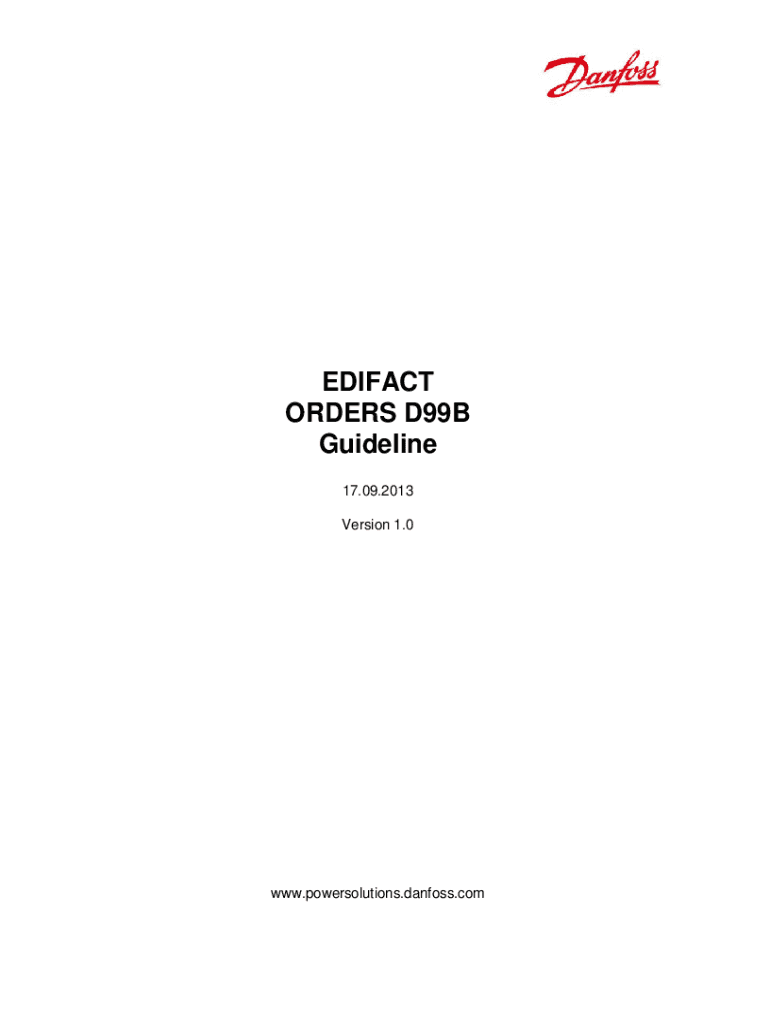 Fillable Online EDIFACT DELFOR D99B Guideline - PDF Free Download Fax ...