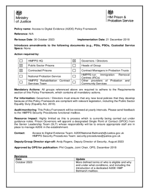 Fillable Online Access to Digital Evidence (A2DE) Policy Framework Fax Email Print - pdfFiller