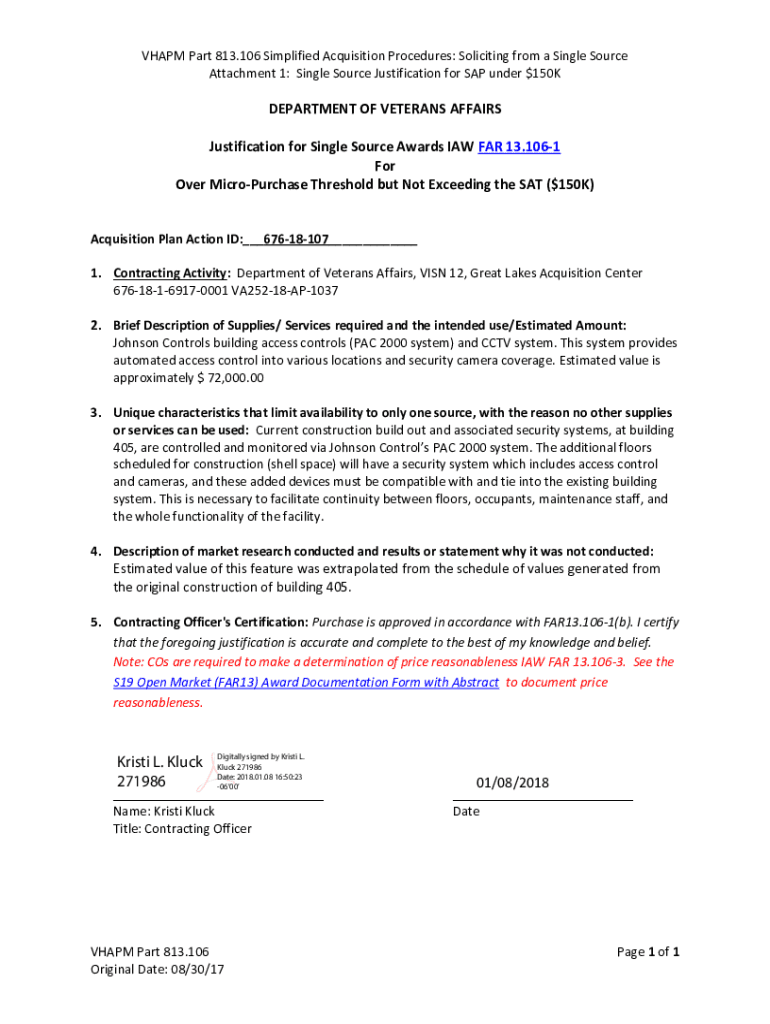 Fillable Online Acquisition Plan Action ID:676-18-107 Fax Email Print - pdfFiller