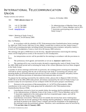 TSB Collective-letter 1/3 Doc Template | pdfFiller