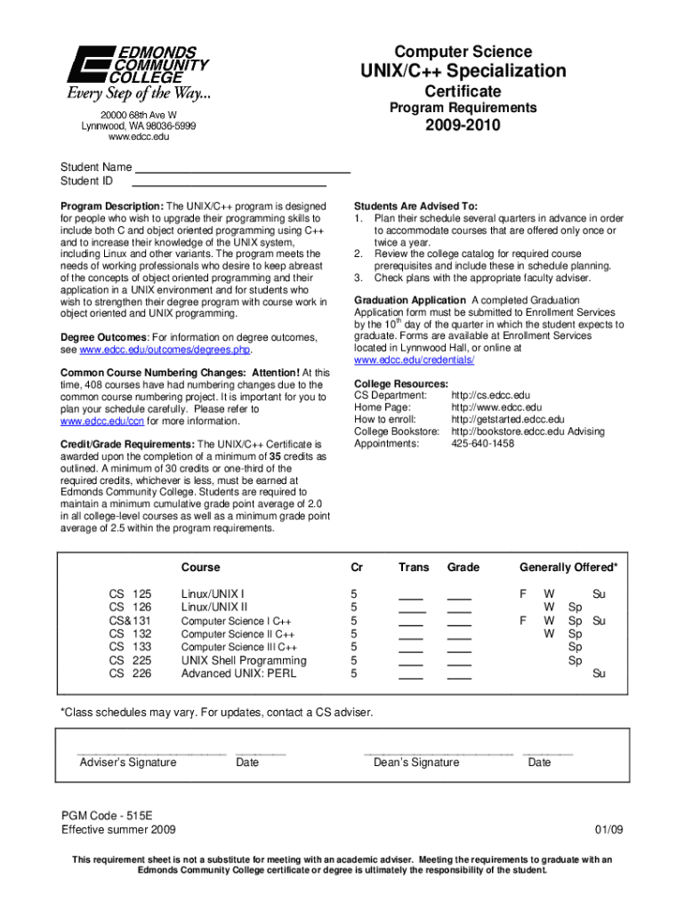 Fillable Online Computer Programming Certificate - Engineering Online ...