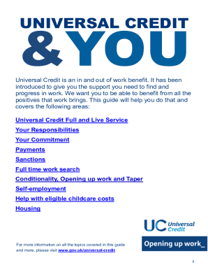 Fillable Online Who can claim Universal Credit Fax Email Print - pdfFiller