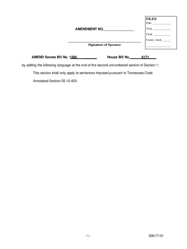 Fillable Online Amendment No. 1 to HB2446 Kisber Signature of Sponsor ...