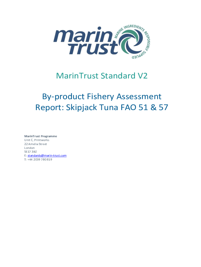 Fillable Online By-product Fishery Assessment Skipjack tuna in FAO ...