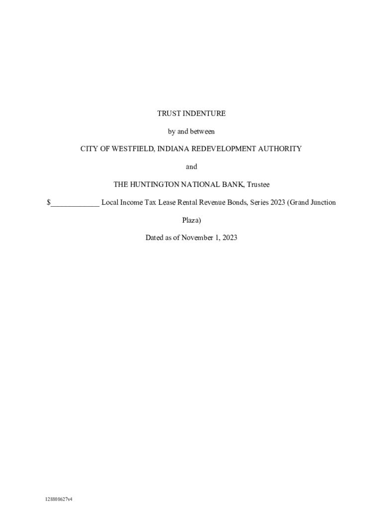 Fillable Online Trust Indenture - Lease Rental Bonds Series 2023 v4 -10 ...