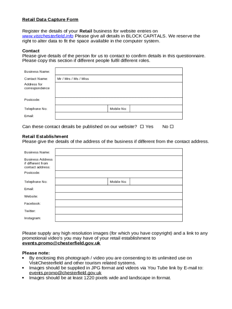 Nine must-have data capture s for customer-centric ... Doc Template ...