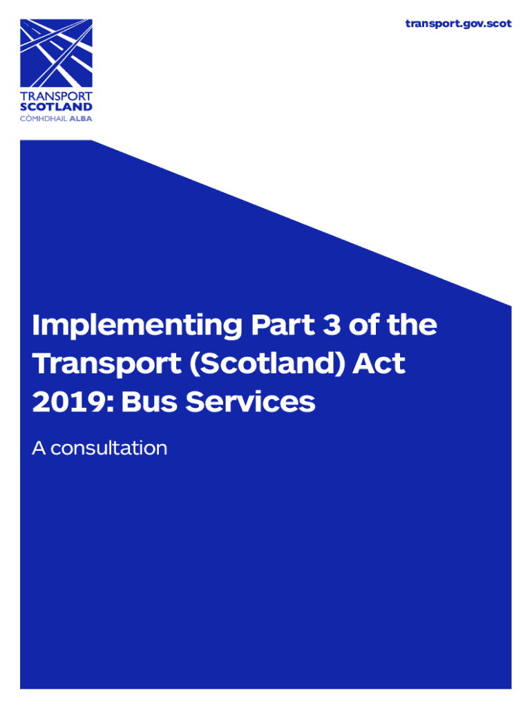 Fillable Online Implementing the bus provisions of the Transport ...