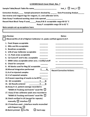 Fillable Online Submitting and Starting Sample Batch in Analyst Software Fax Email Print - pdfFiller