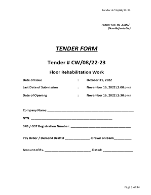 Fillable Online tenders iba edu Tender Notice - tenders.iba.edu.pk Fax Email Print - pdfFiller