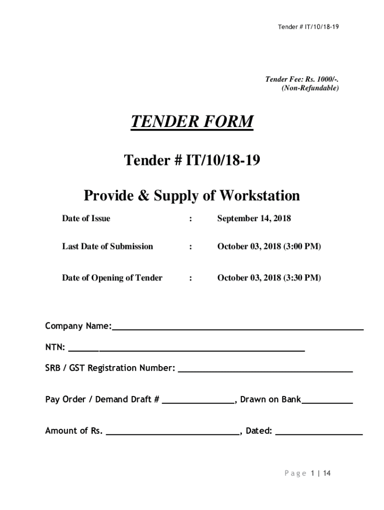 Fillable Online tenders iba edu Tender # IT/10/18-19 Fax Email Print ...