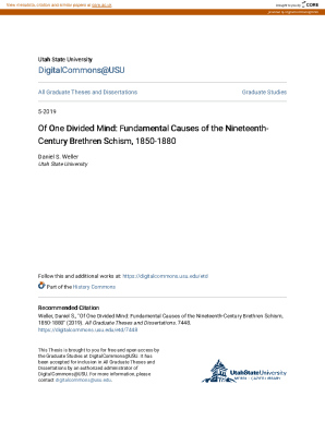 Fillable Online Of One Divided Mind Fax Email Print - pdfFiller