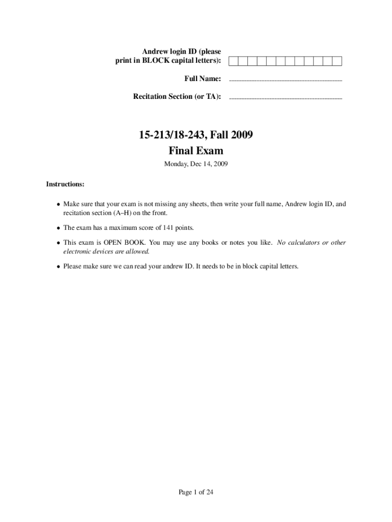 Fillable Online Solved (WRITE YOUR NAME IN BLOCK CAPITAL LETTERS ...