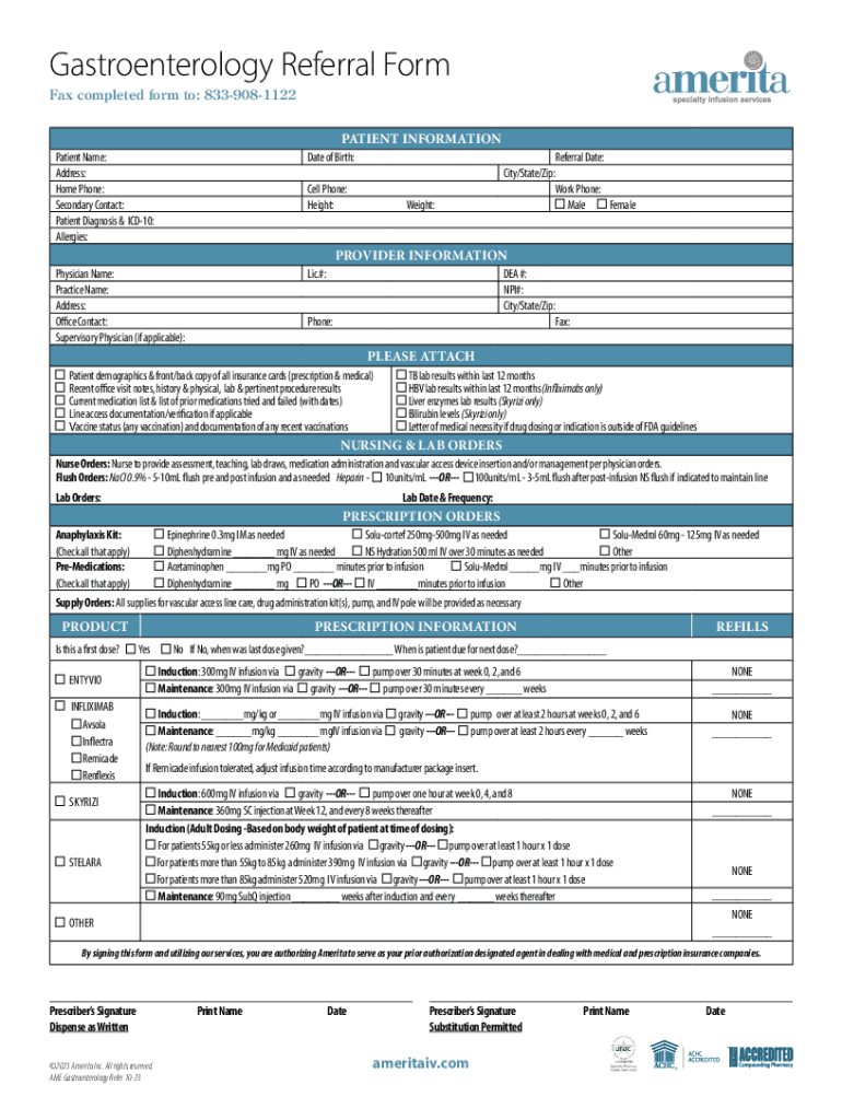Fillable Online Patient Referral Form - Complete and Fax to (816) 346 ...