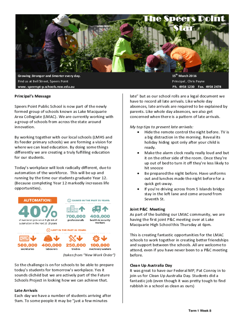 Fillable Online Principal's Message Speers Point Public School is ... Fax Email Print - pdfFiller