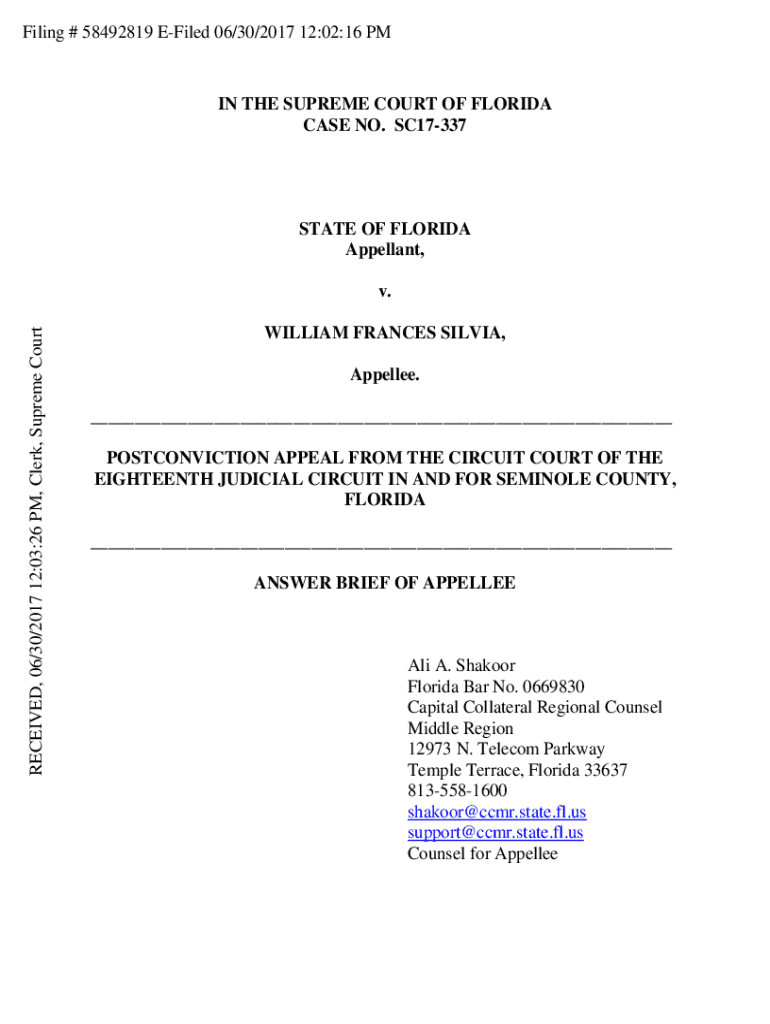 Fillable Online WILLIAM FRANCES SILVIA, Fax Email Print - pdfFiller