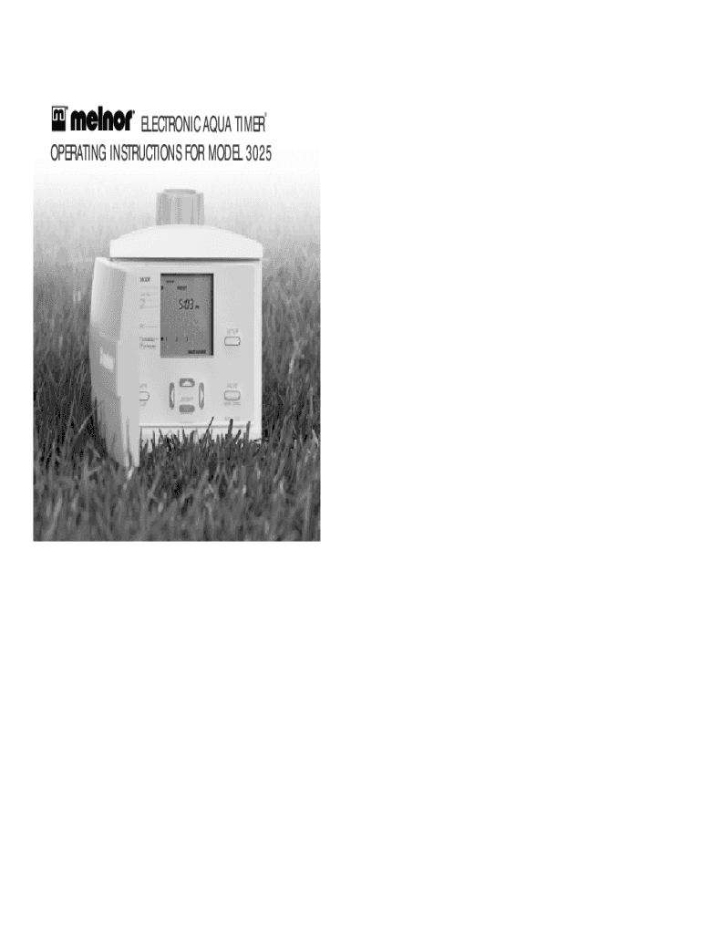 Completable En línea electronic aqua timer operating instructions for ...