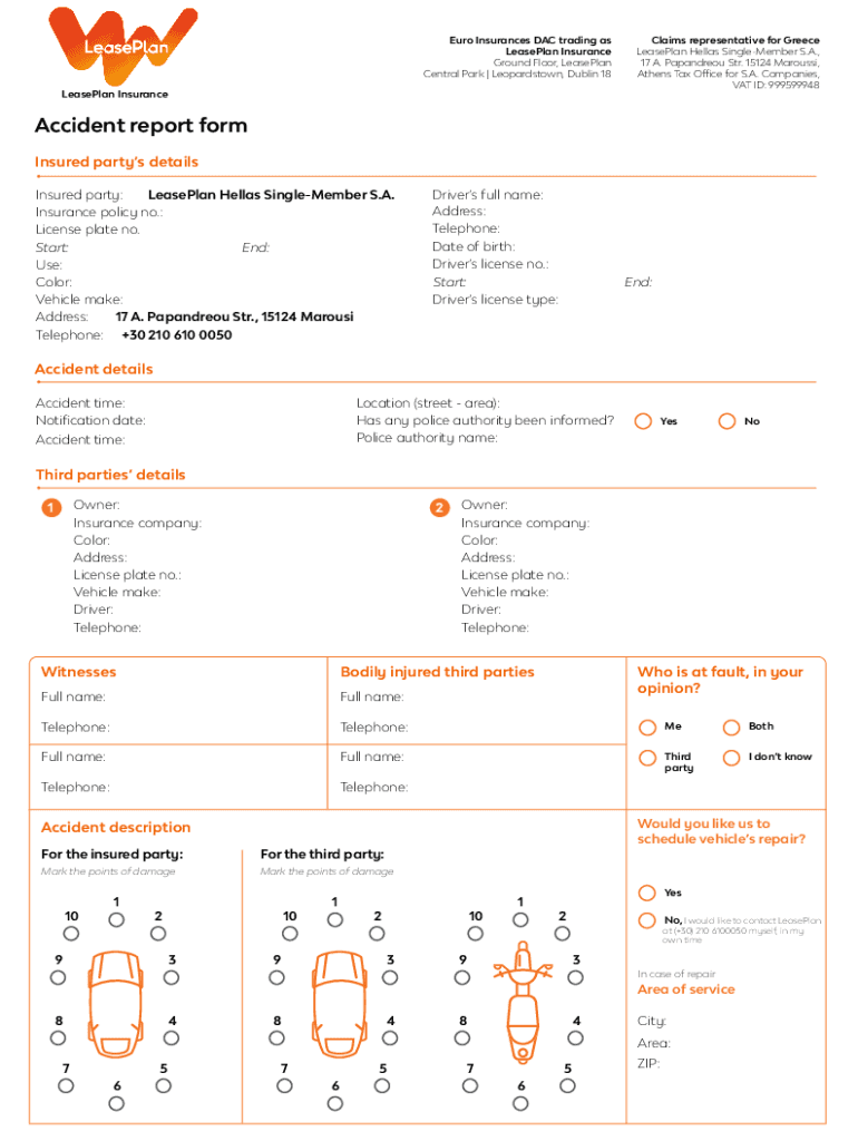 Fillable Online LEASEPLAN HELLAS A.E. LeasingMarousi Attica Fax Email Print - pdfFiller