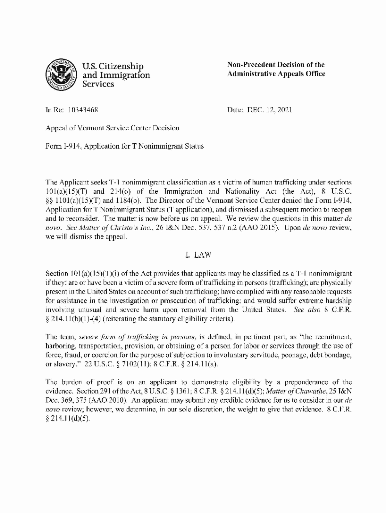 Fillable Online I-918, Petition for U Nonimmigrant Status Fax Email ...