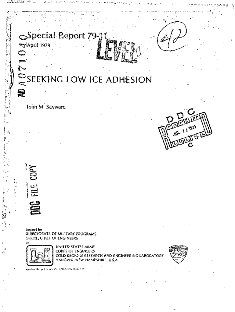 Fillable Online Seeking Low Ice Adhesion. Icing impairs operation of ...