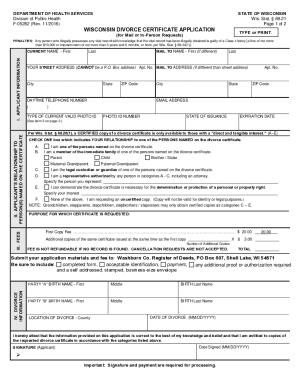 Fillable Online Wisconsin Divorce Forms Pdf - Fill Online, Printable ...