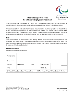 Fillable Online Fillable Online Medical Diagnosis Form. Version Fax ...