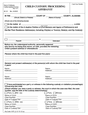 Fillable Online eforms alacourt Alabama Judicial System Chart Fax Email ...