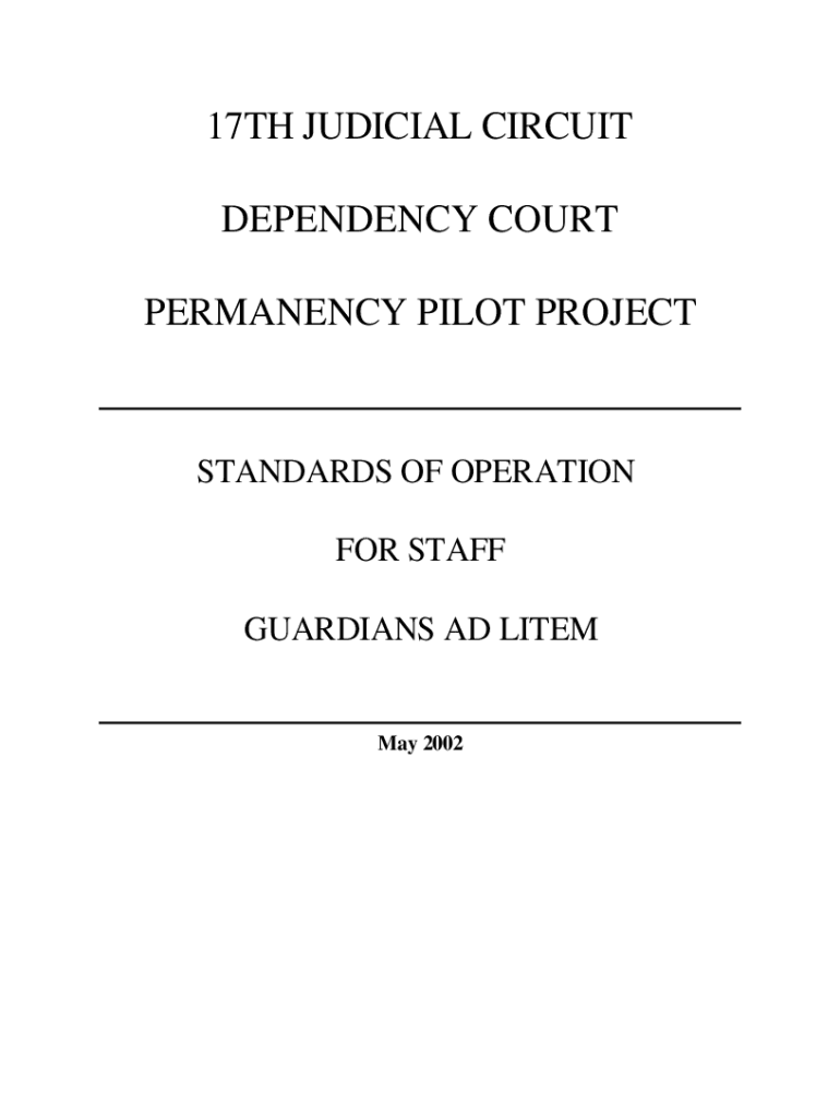 Fillable Online Word Pro - Permanency Project GAL Standards of ...