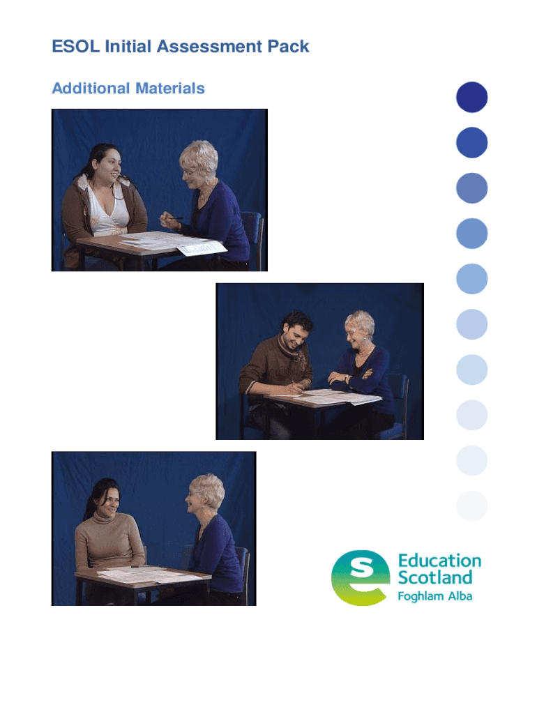 Fillable Online ESOL Sample Assessments Fax Email Print - pdfFiller