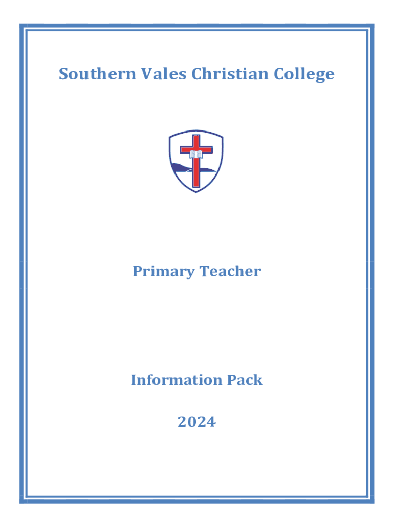 Fillable Online svcc sa edu Primary SchoolSouthern Vales Christian ...