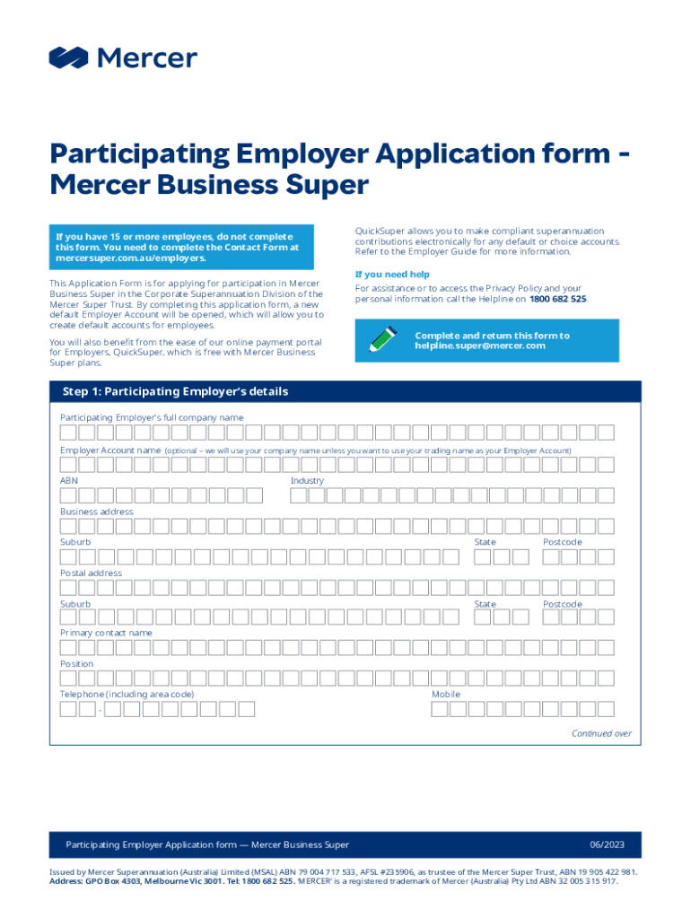 Fillable Online Superannuation Support, Forms & FAQs For Employers Fax ...