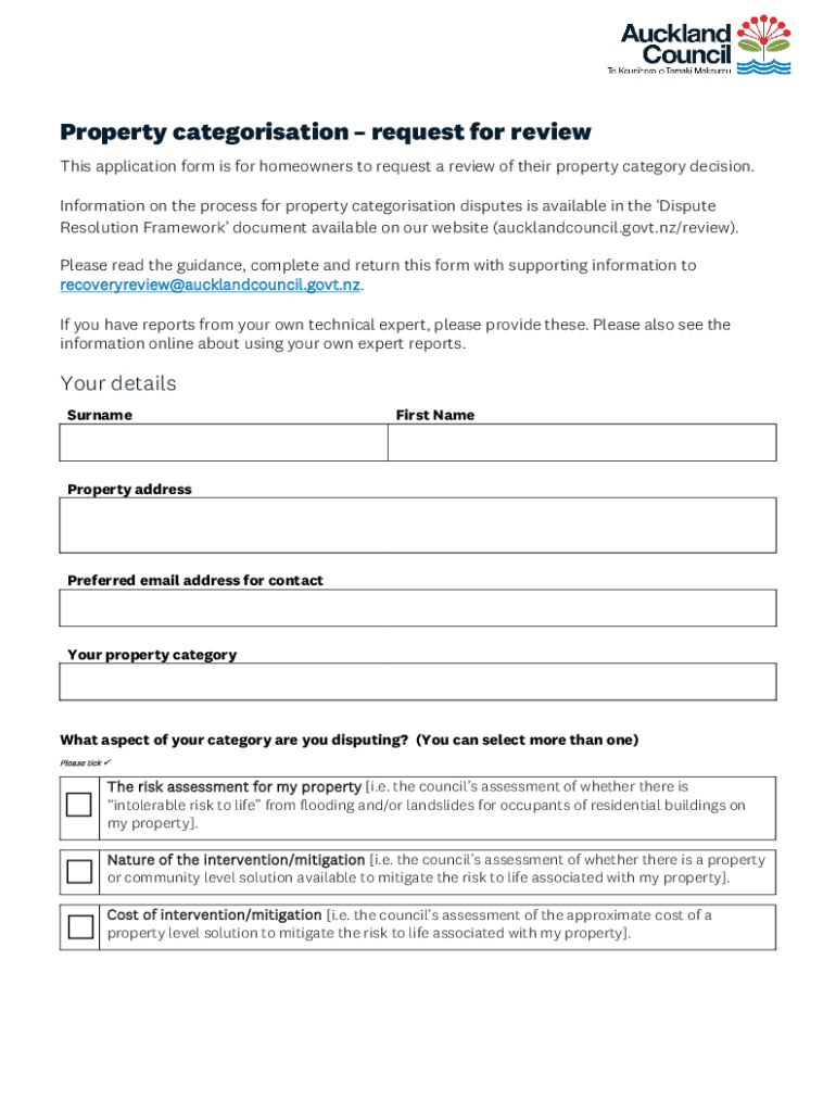 Fillable Online Application form for category dispute Fax Email Print - pdfFiller
