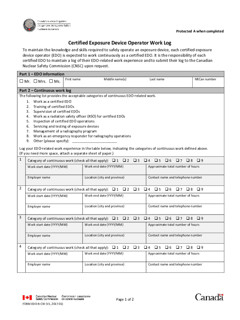 Fillable Online Application for Renewal of Exposure Device Operator ...