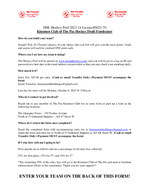 Fillable Online Fantasy hockey pool draft kit, cheat sheet Fax Email ...