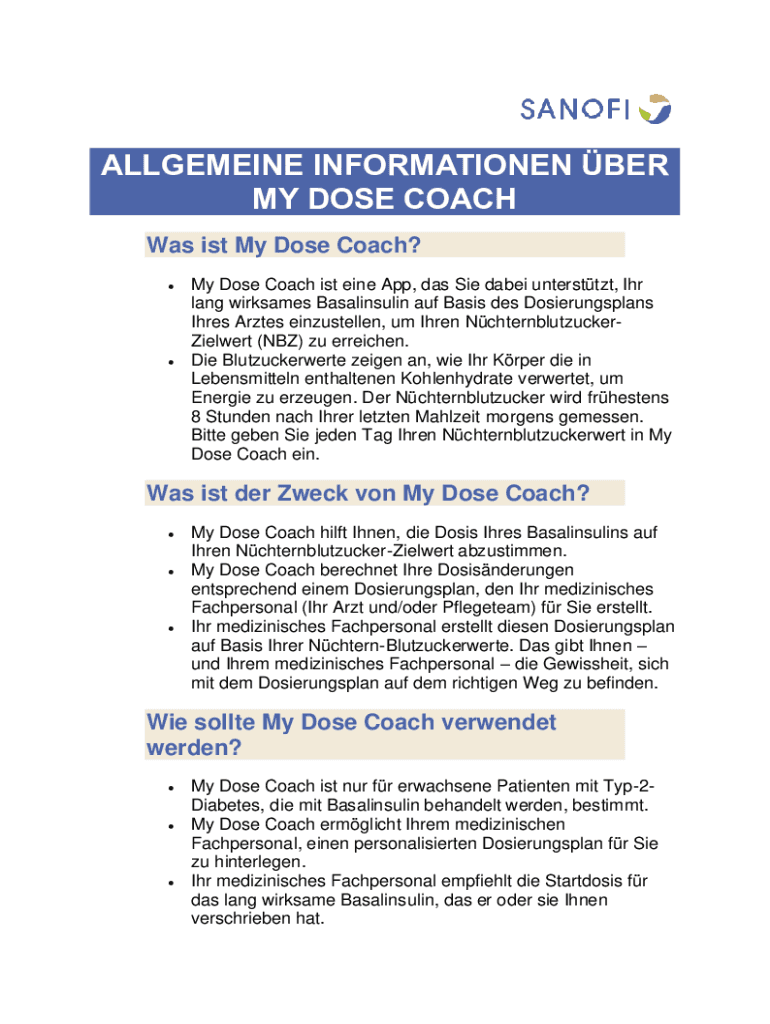 Ausfüllbar Online FDA Clears My Dose Coach App to Optimize Basal ... Fax Email Drucken - pdfFiller