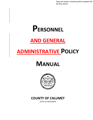 Fillable Online employee and general - administrative policy Fax Email ...