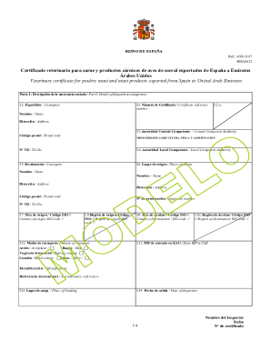 Completable En línea FSIS Letterhead Certificate to Export Frozen or ...