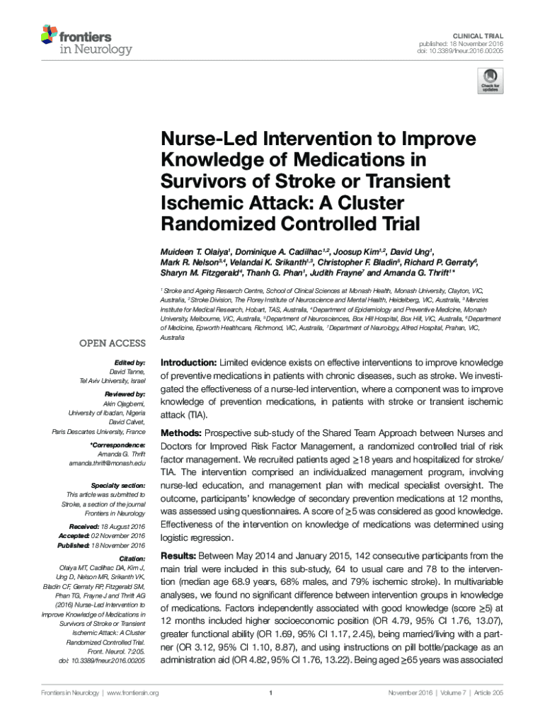 Fillable Online minerva-access unimelb edu Nurse-Led Intervention to Improve Knowledge of ...