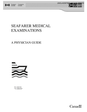 Fillable Online SEAFARER MEDICAL EXAMINATIONS Fax Email Print - pdfFiller