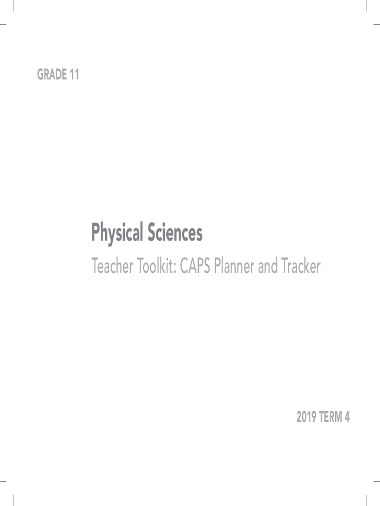 Fillable Online nect org Physical Sciences Teacher Toolkit: CAPS ...