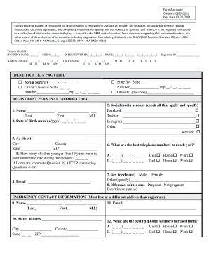 Fillable Online Epi CASE Decision Support Tool Pre-Incident Fax Email ...